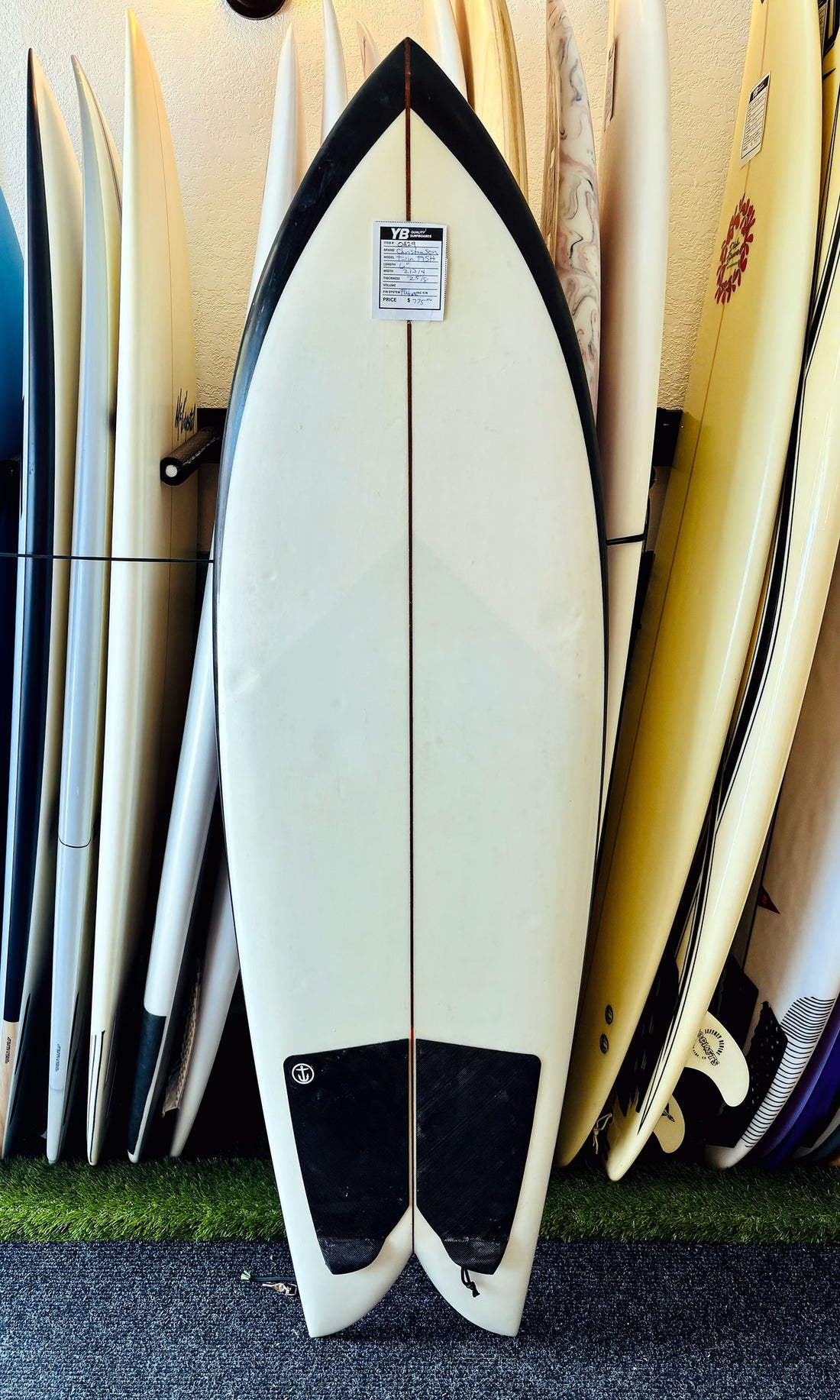 Christenson 6'0" 36L Twin fish Surfboard – Your Board Santa Cruz