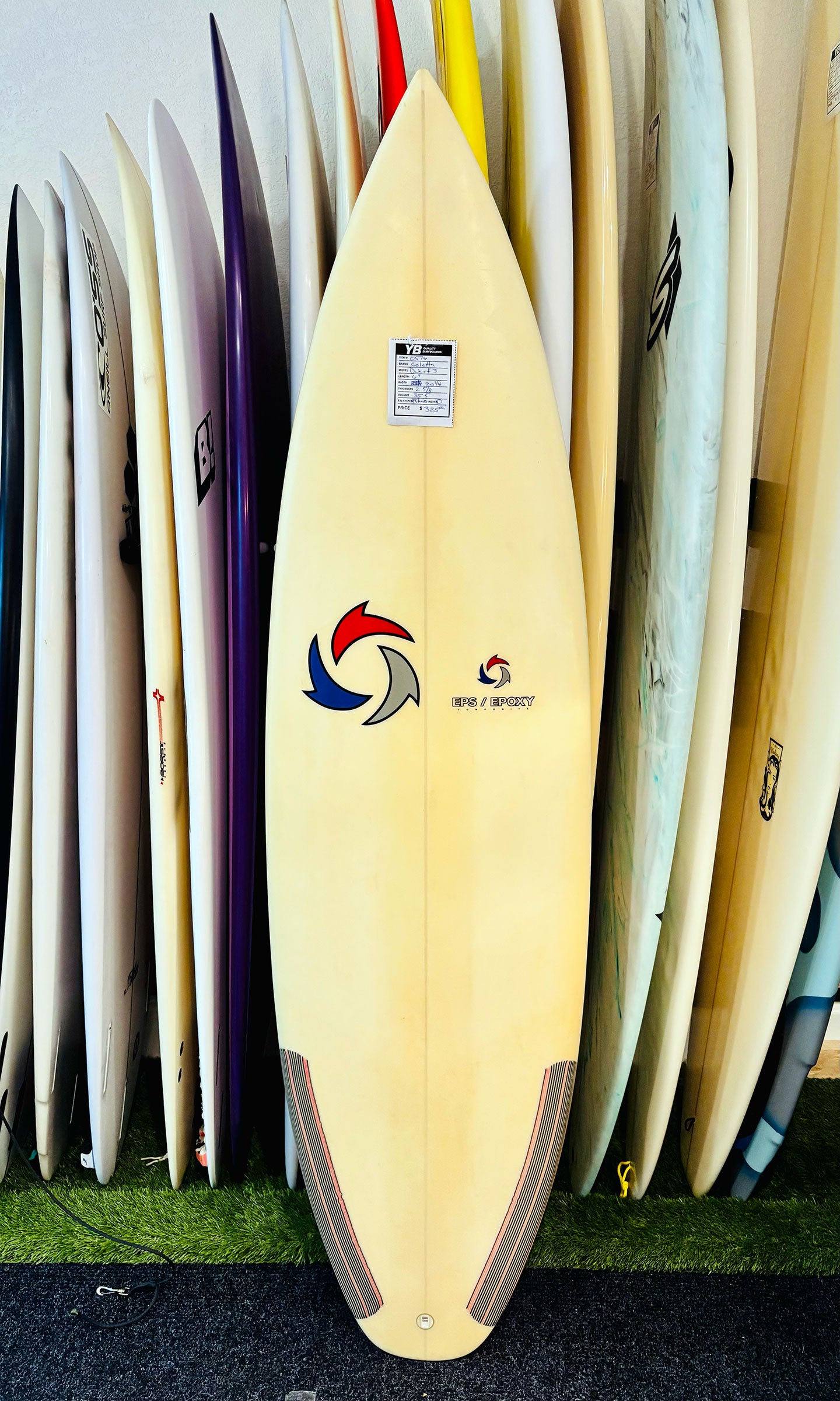 Steve Coletta 6'4" 35.5L Dwarf 3 Surfboard – Your Board Santa Cruz